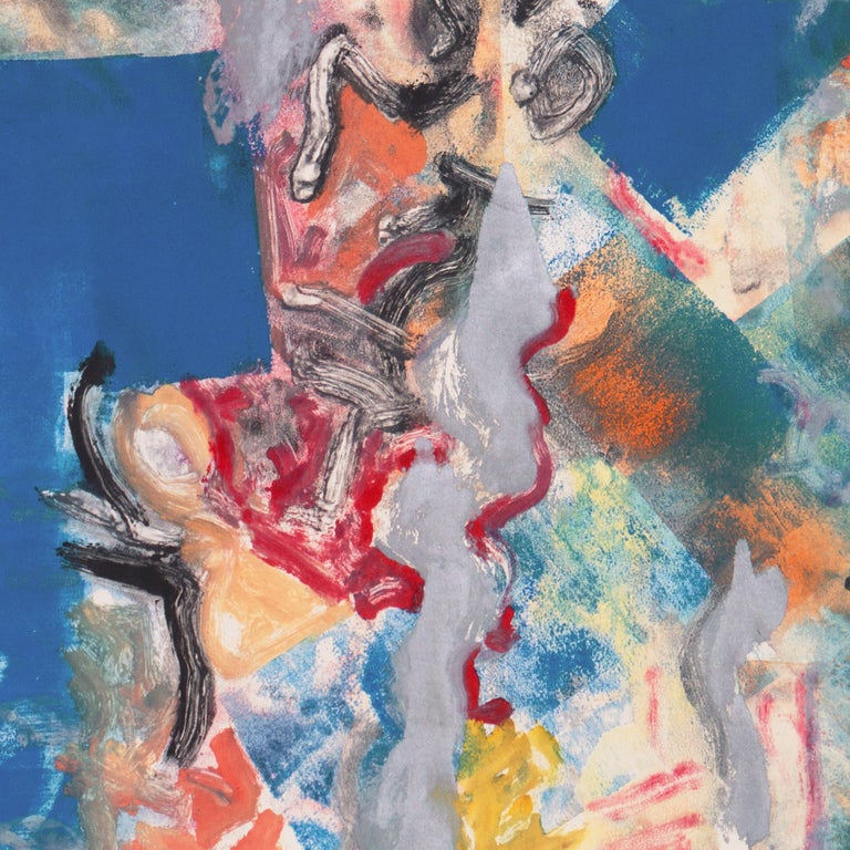 Charles Ralph Strong - 'Abstract, Silver and Blue', San Francisco Bay ...