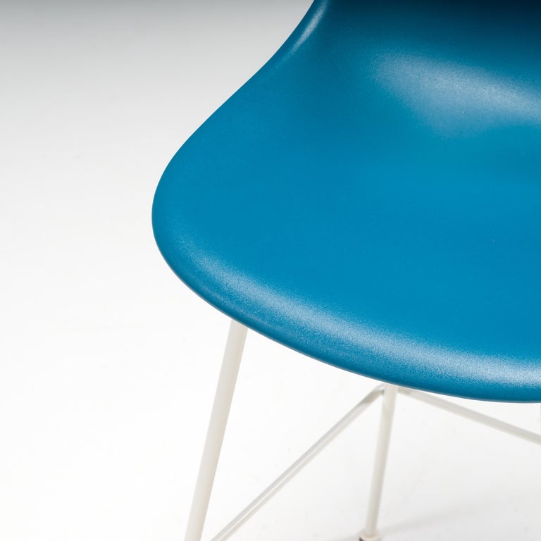 Charles and Ray Eames for Herman Miller Blue Moulded Plastic Stools ...