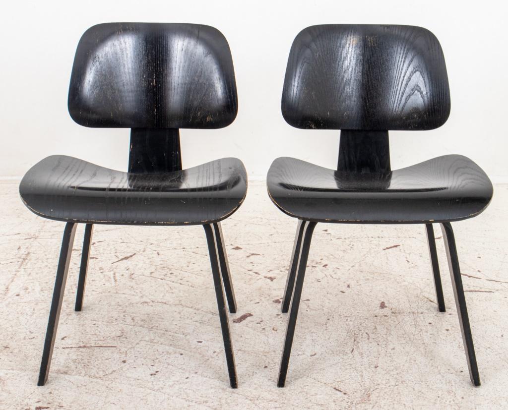 Charles and Ray Eames for Herman Miller Dcw Chair, Pair For Sale at 1stDibs