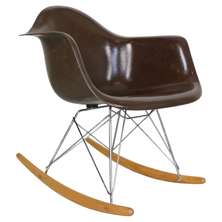 Charles and Ray Eames "Rar" Brown Original Rocking Chair, 1977 For Sale ...