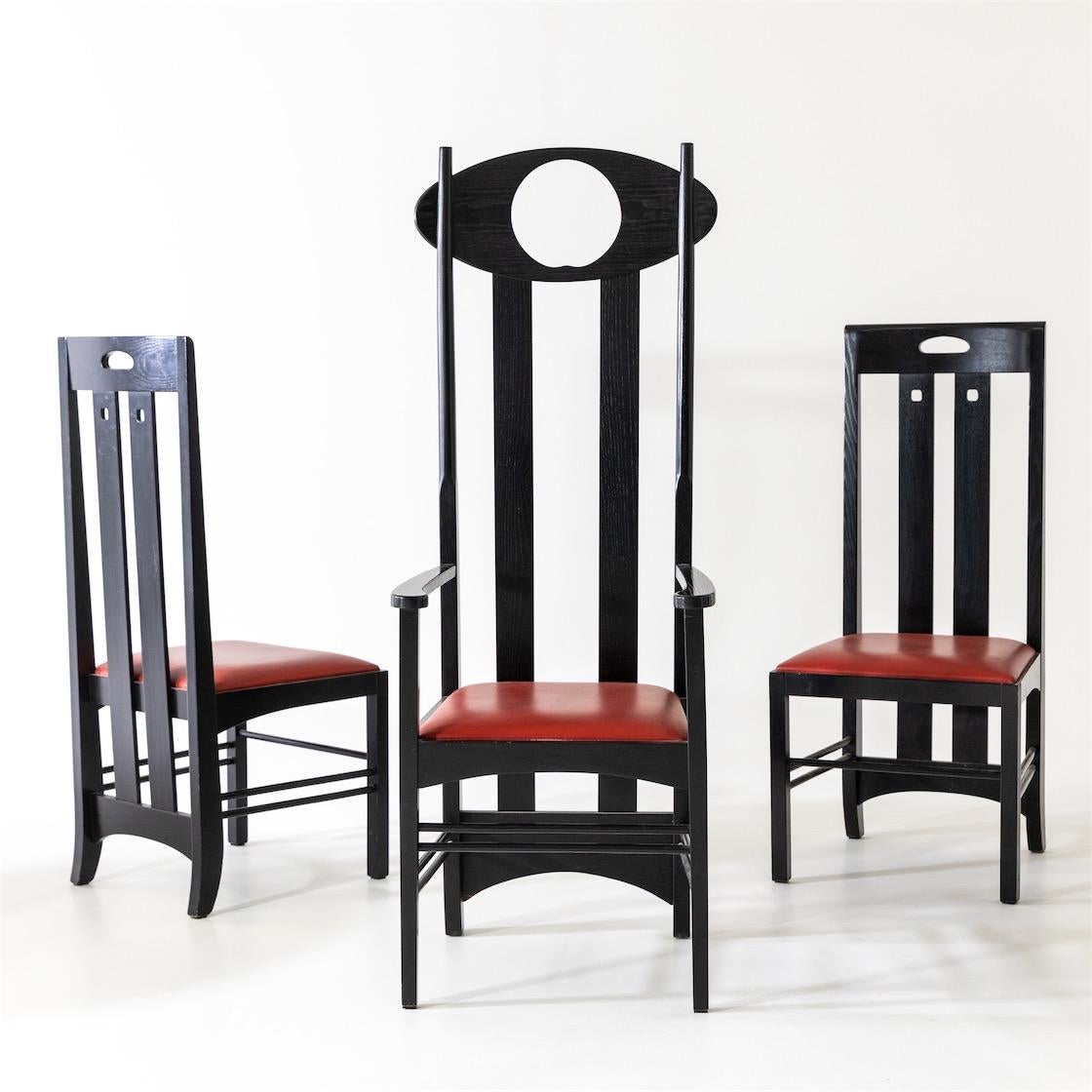 Charles Rennie Mackintosh, Argyle Chairs, Cassina, 1970s For Sale at ...