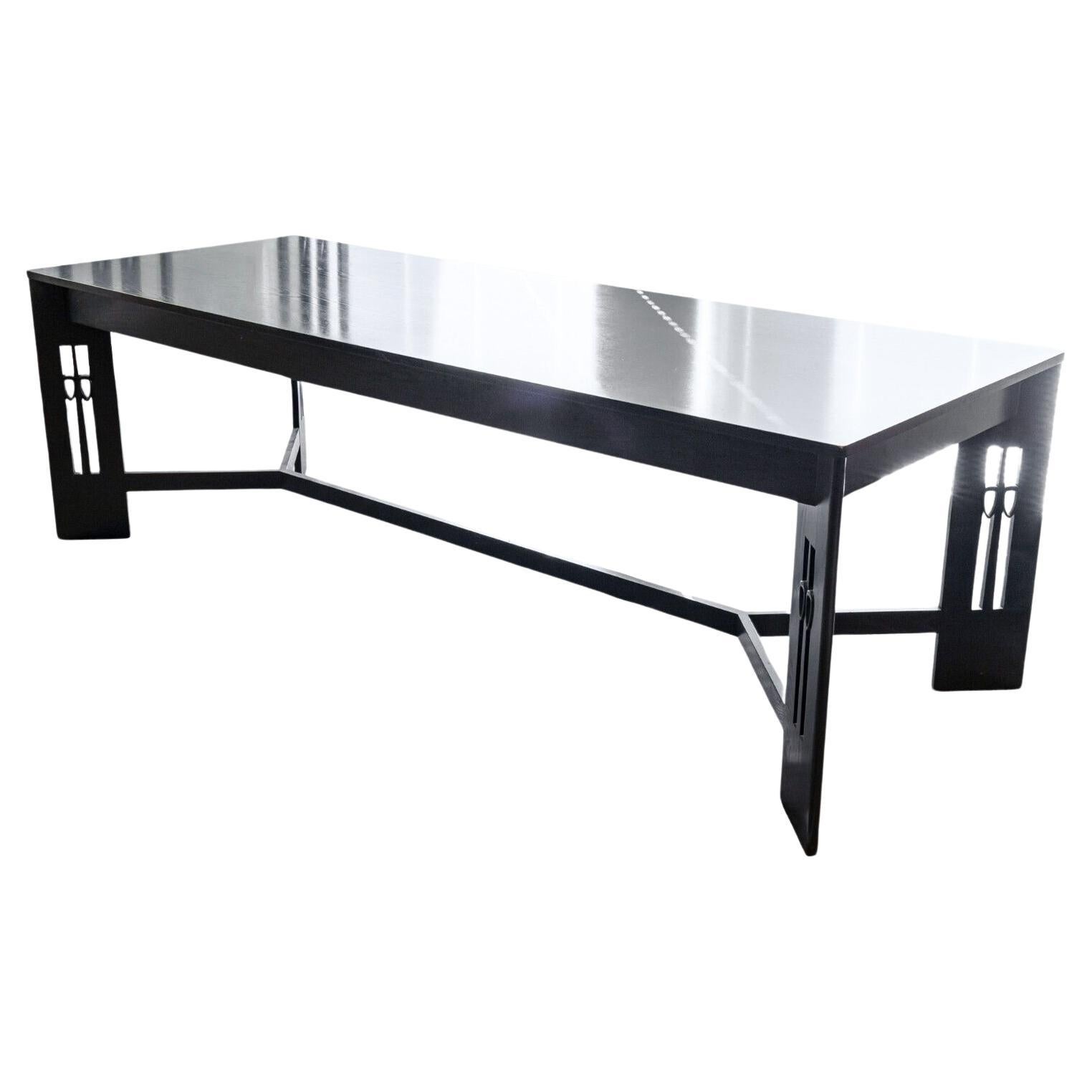 Charles Rennie Mackintosh Black Ebonized Wood Dining Table For Sale at ...