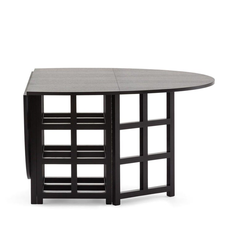 Charles Rennie Mackintosh Ebonized Ash Folding Oval Table DS1, 1970s at ...