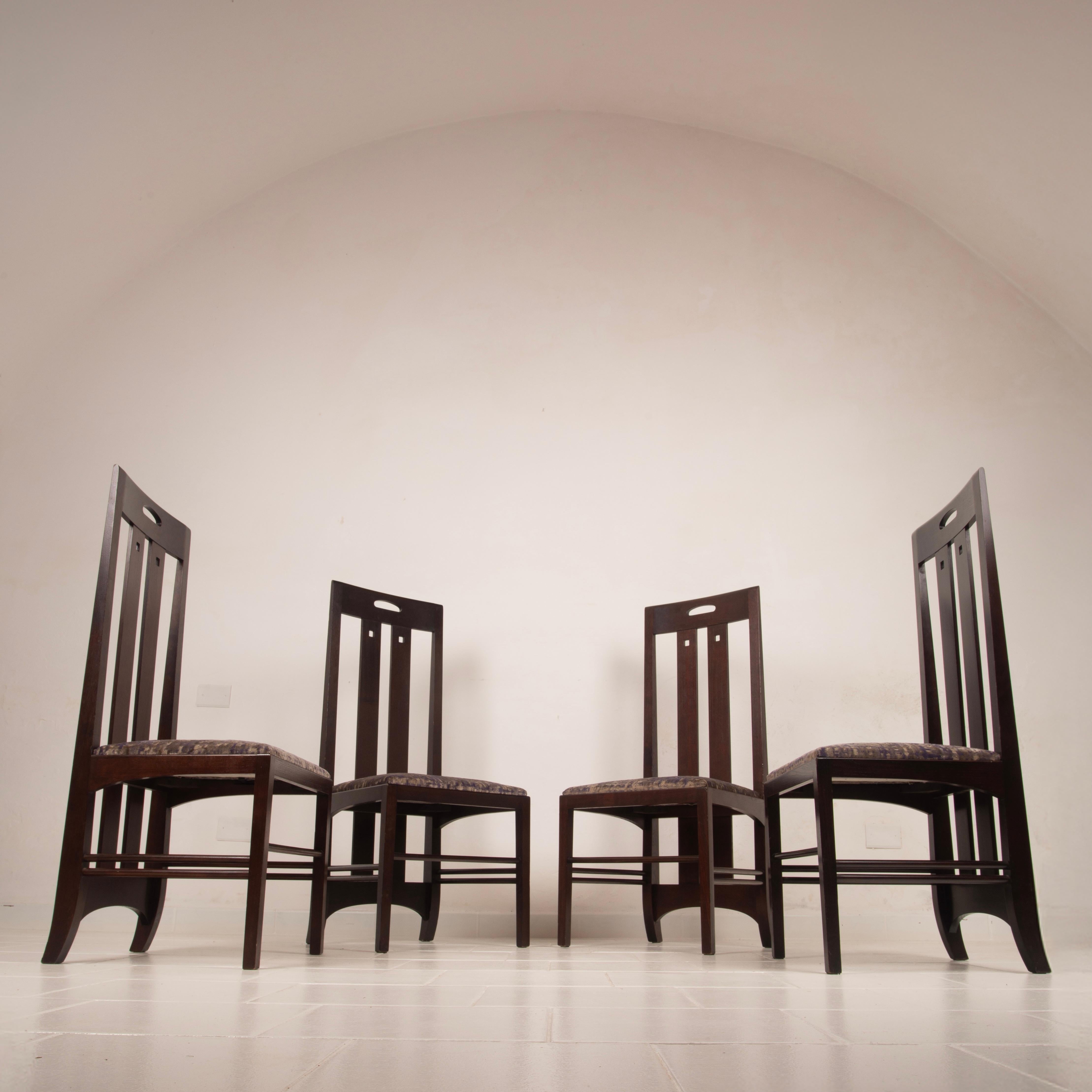 Charles Rennie Mackintosh Glasgow Style Ash Wood Ingram Low Chairs for ...