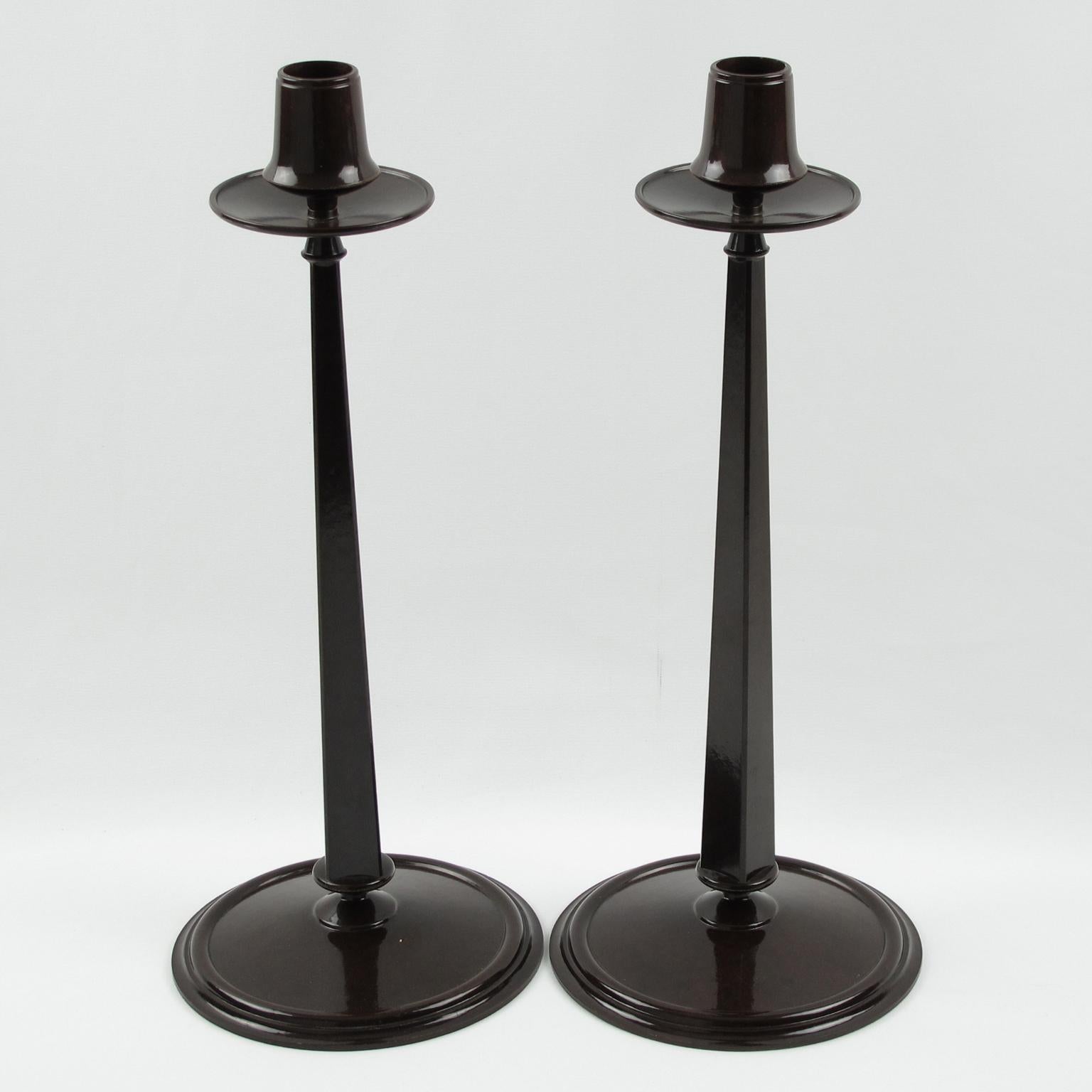 Charles Rennie Mackintosh Jugendstil Bakelite Candlesticks Set, Six ...
