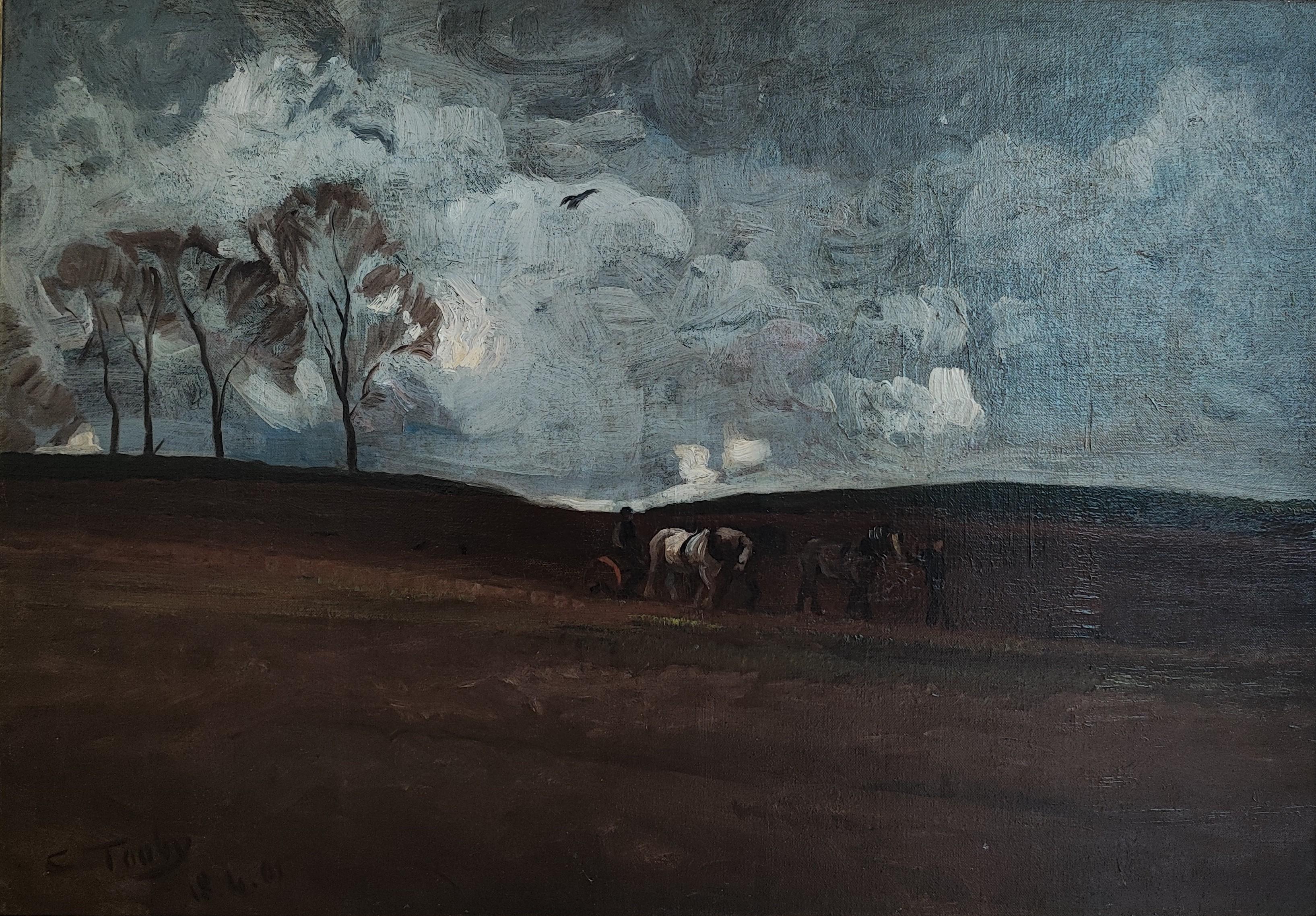 Charles Richard Tooby - Farmers in the field at 1stDibs