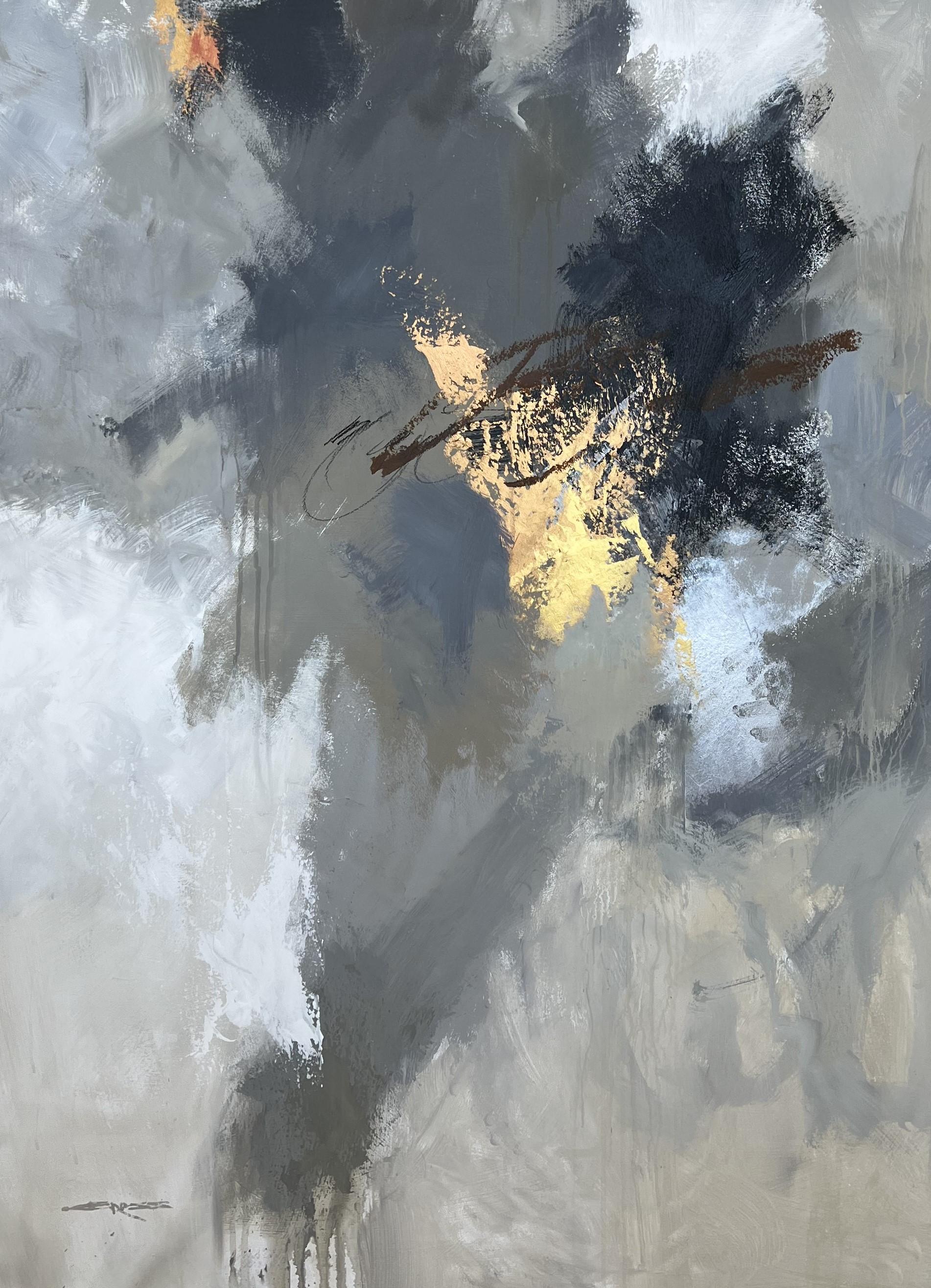 Charles Ross - 'Park Place' Oil on Canvas Abstract Painting with ...