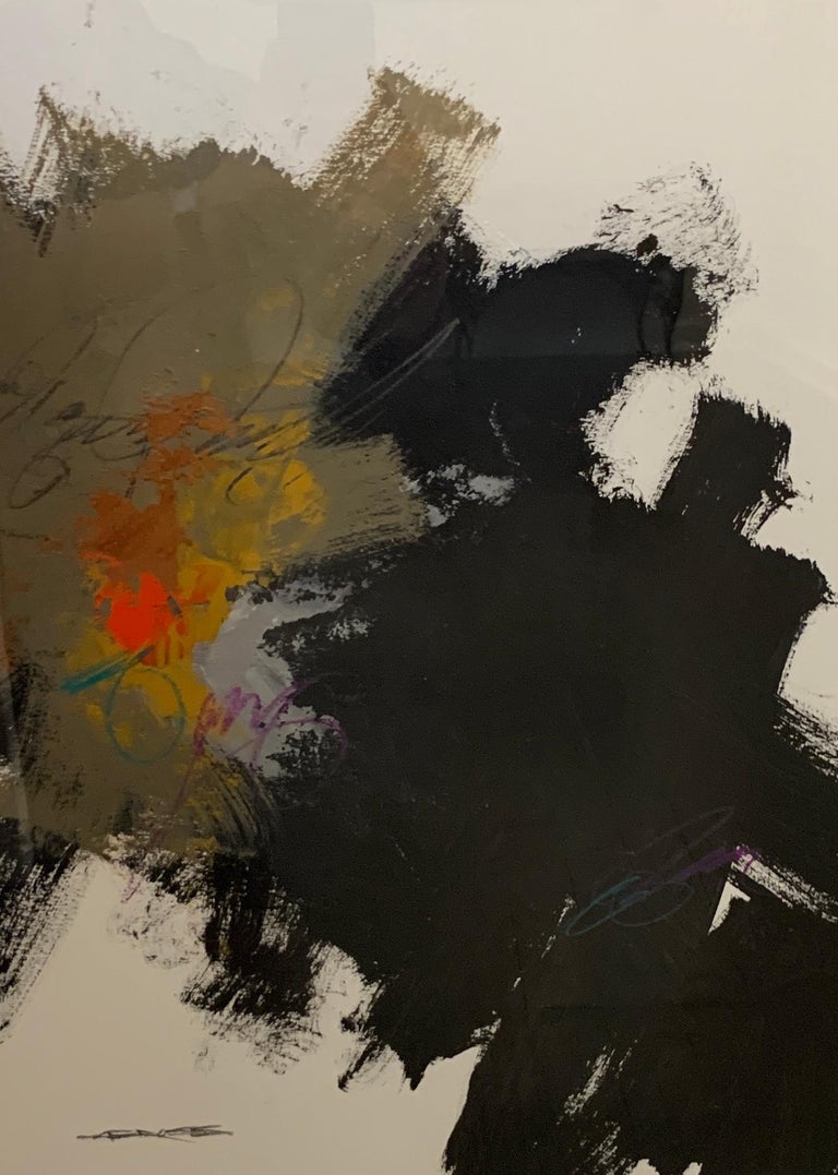 Charles Ross - Midnight by Charles Ross, Framed Abstract Painting on ...