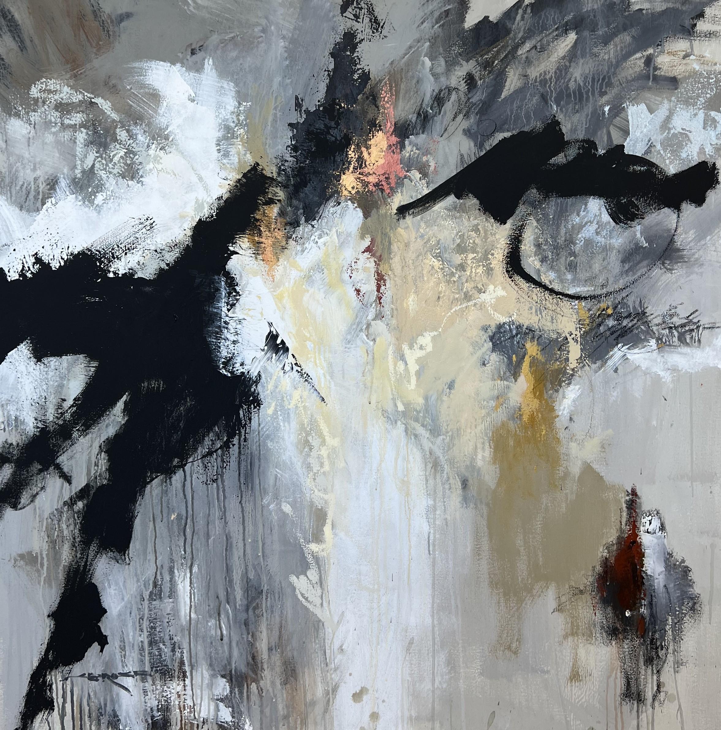 Charles Ross - In the Gray II, Vertical Abstract on Paper For Sale at ...