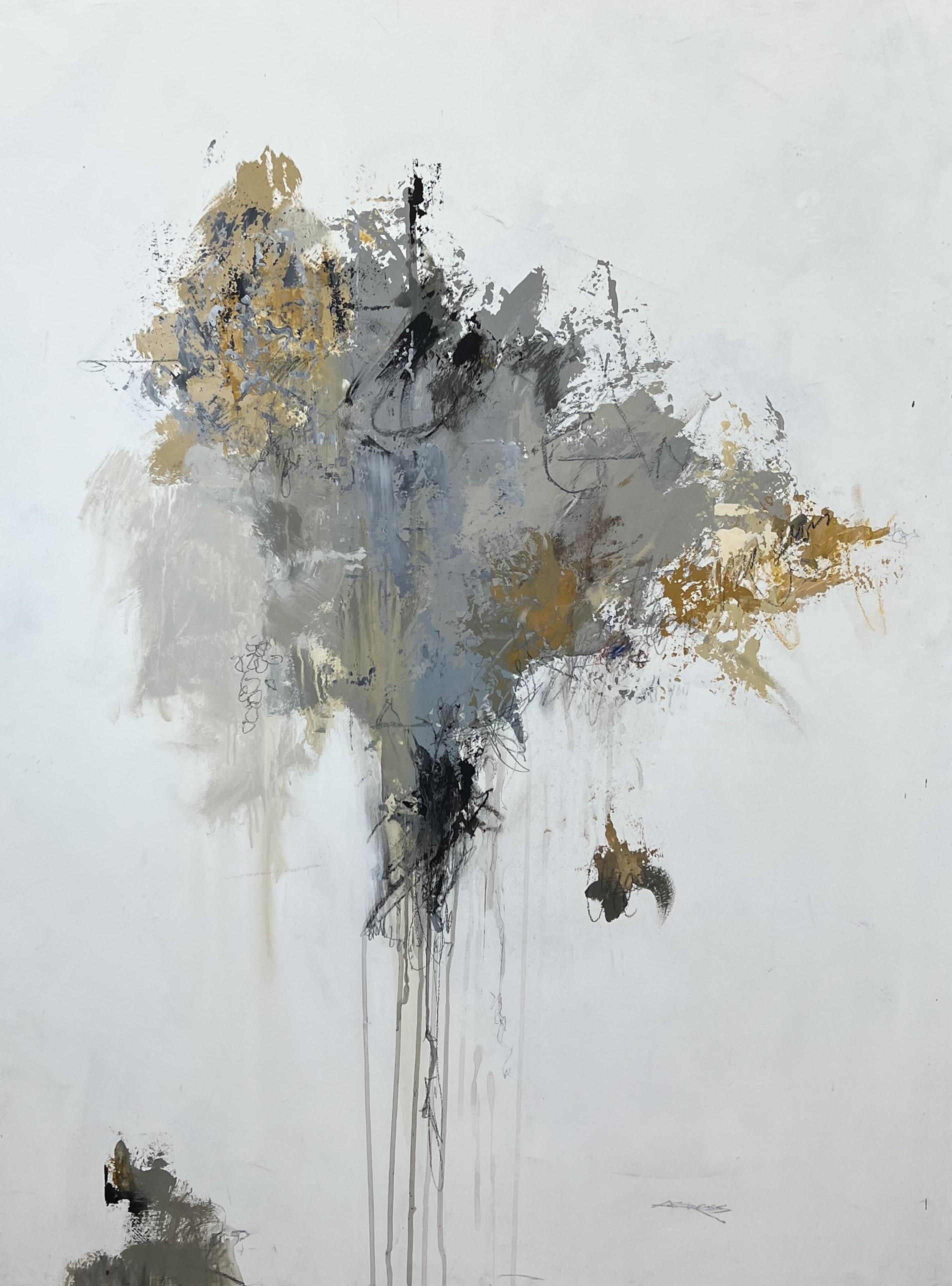 Charles Ross - In the Gray II, Vertical Abstract on Paper For Sale at ...