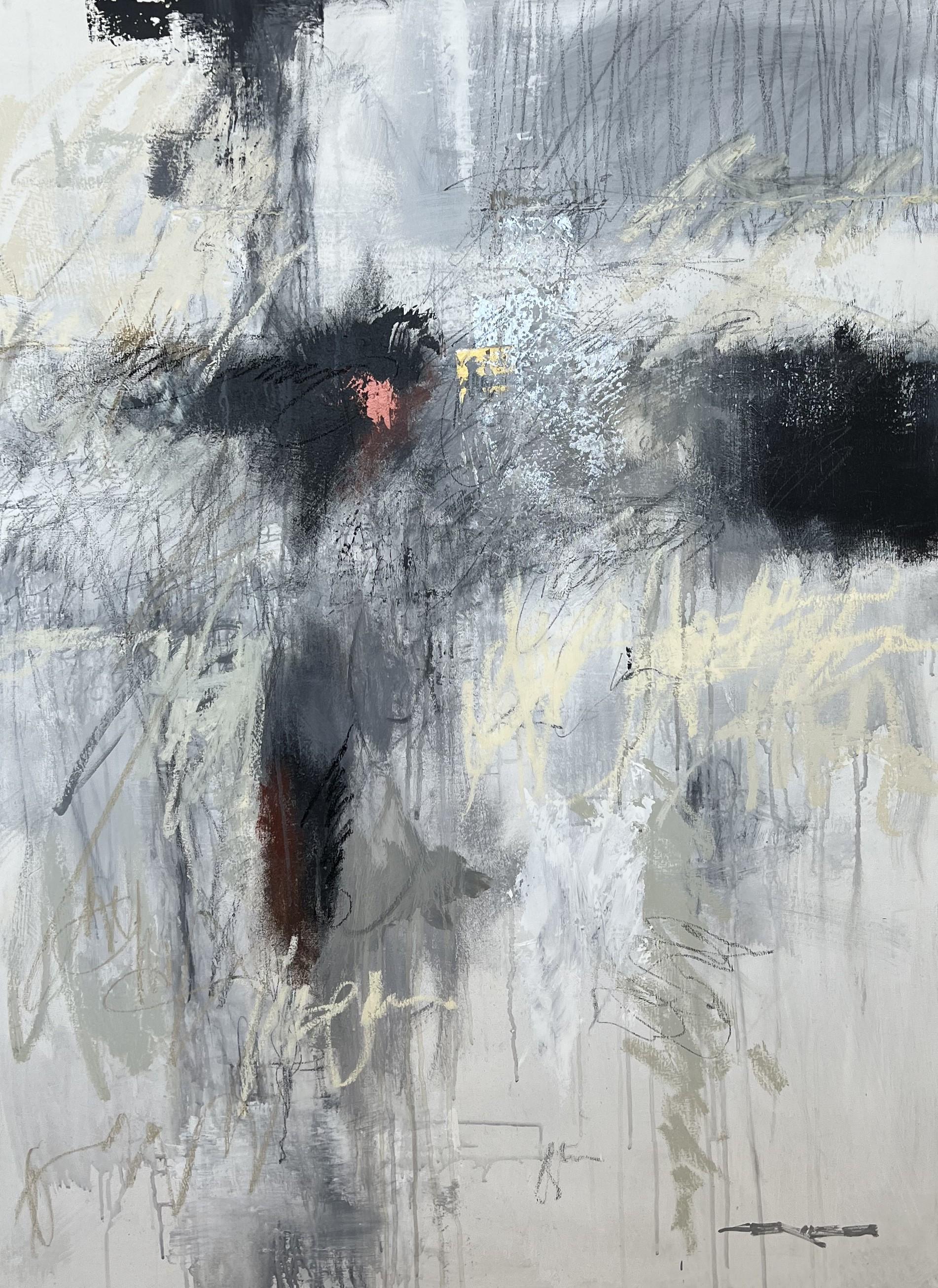 Charles Ross - 'Park Place' Oil on Canvas Abstract Painting with ...