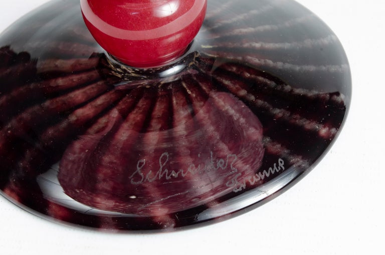 Charles Schneider Art Deco Glass For Sale at 1stDibs