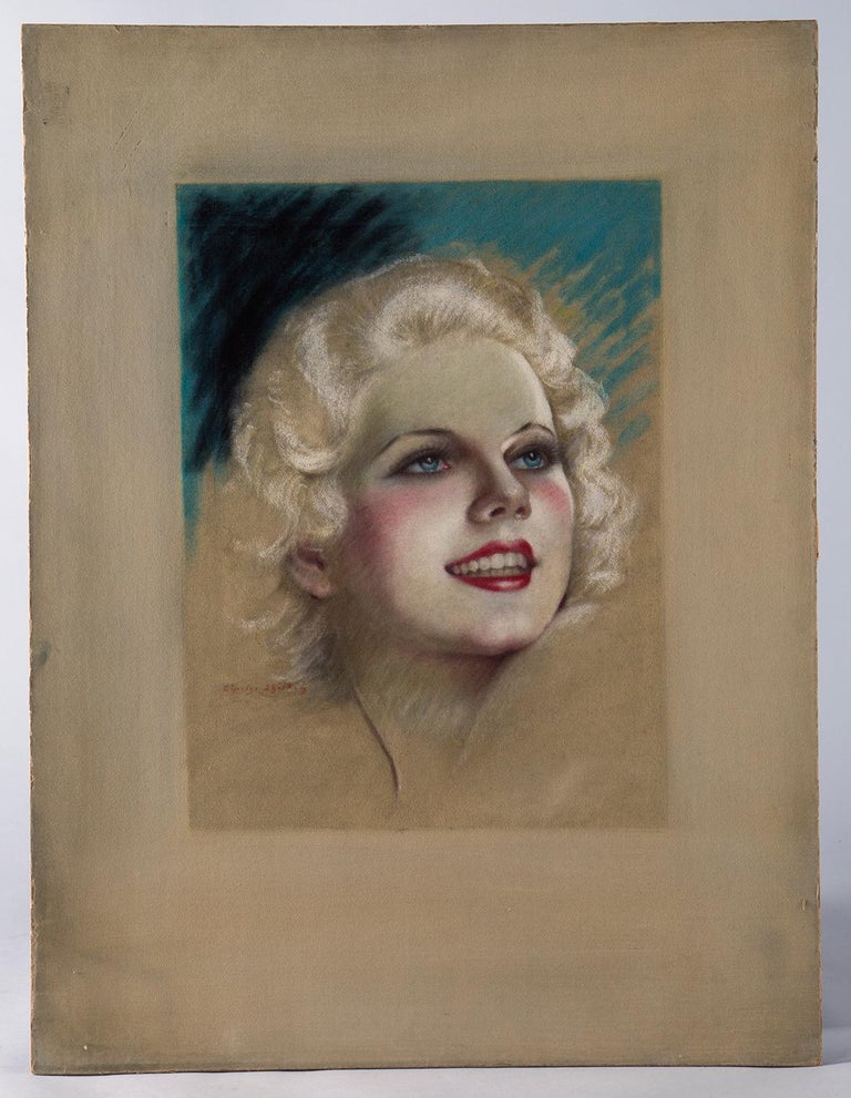 Charles Sheldon - Portrait of Jean Harlow For Sale at 1stDibs