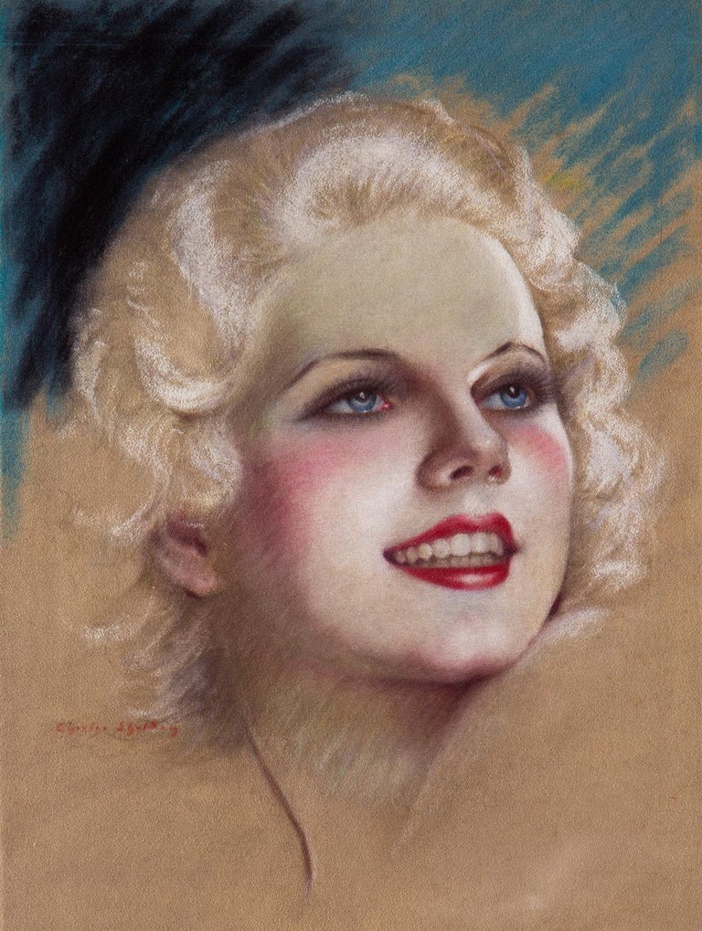 Charles Sheldon - Portrait of Jean Harlow For Sale at 1stDibs