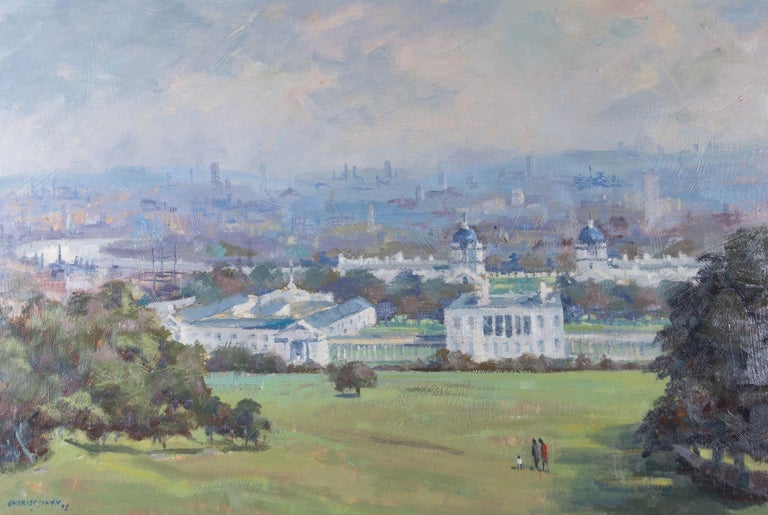 Charles Smith FRSA - Charles Smith FRSA - 1975 Oil, Greenwich at 1stDibs