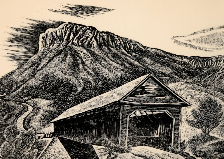 Charles Surendorf - "Covered Bridge Near Columbia" California ...