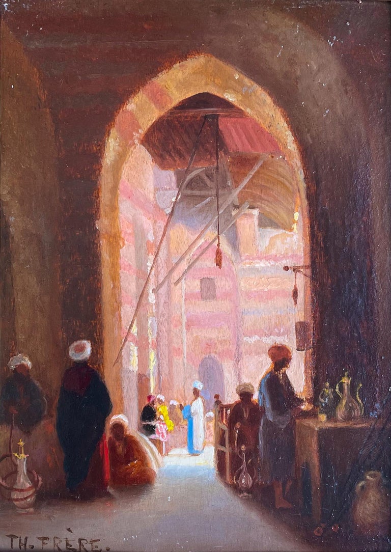 Charles Théodore Frère - In the Bazaar II For Sale at 1stDibs