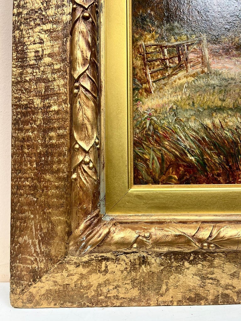 Charles Thomas Burt - Huge Victorian Signed Oil Painting Hay Making in ...