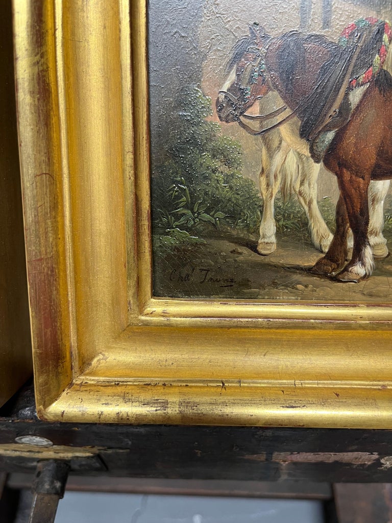 Charles Towne - 'Cart horses' and 'Cattle in a landscape' For Sale at ...