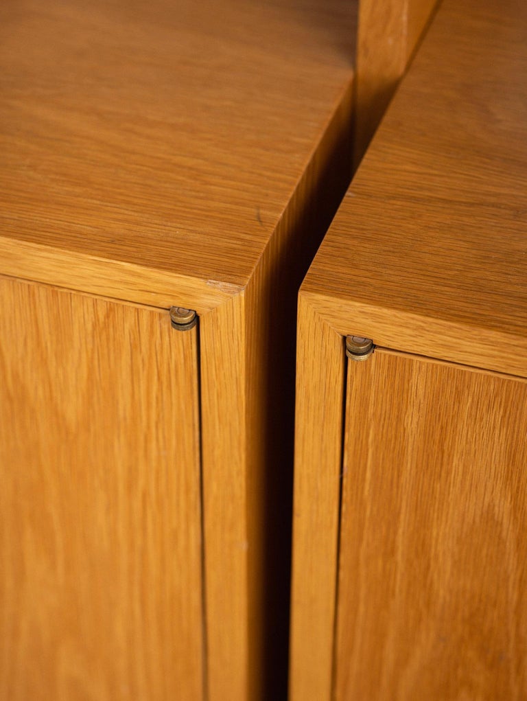 Charles Webb Double Bay Shelf System in Blonde Oak For Sale at 1stDibs