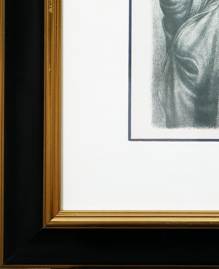 Charles Wilbert White - Black and White Print of a Woman in a Shroud at ...