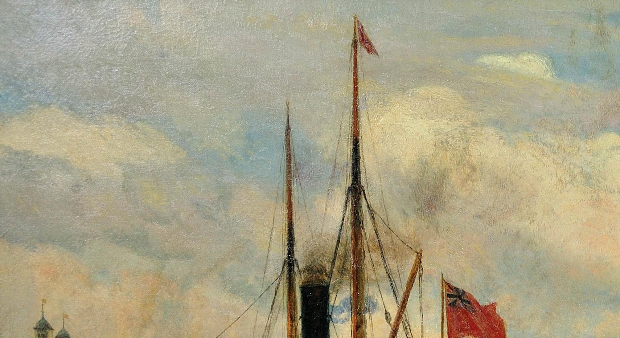 Charles William Wyllie - The Upper Pool of London. River Thames ...