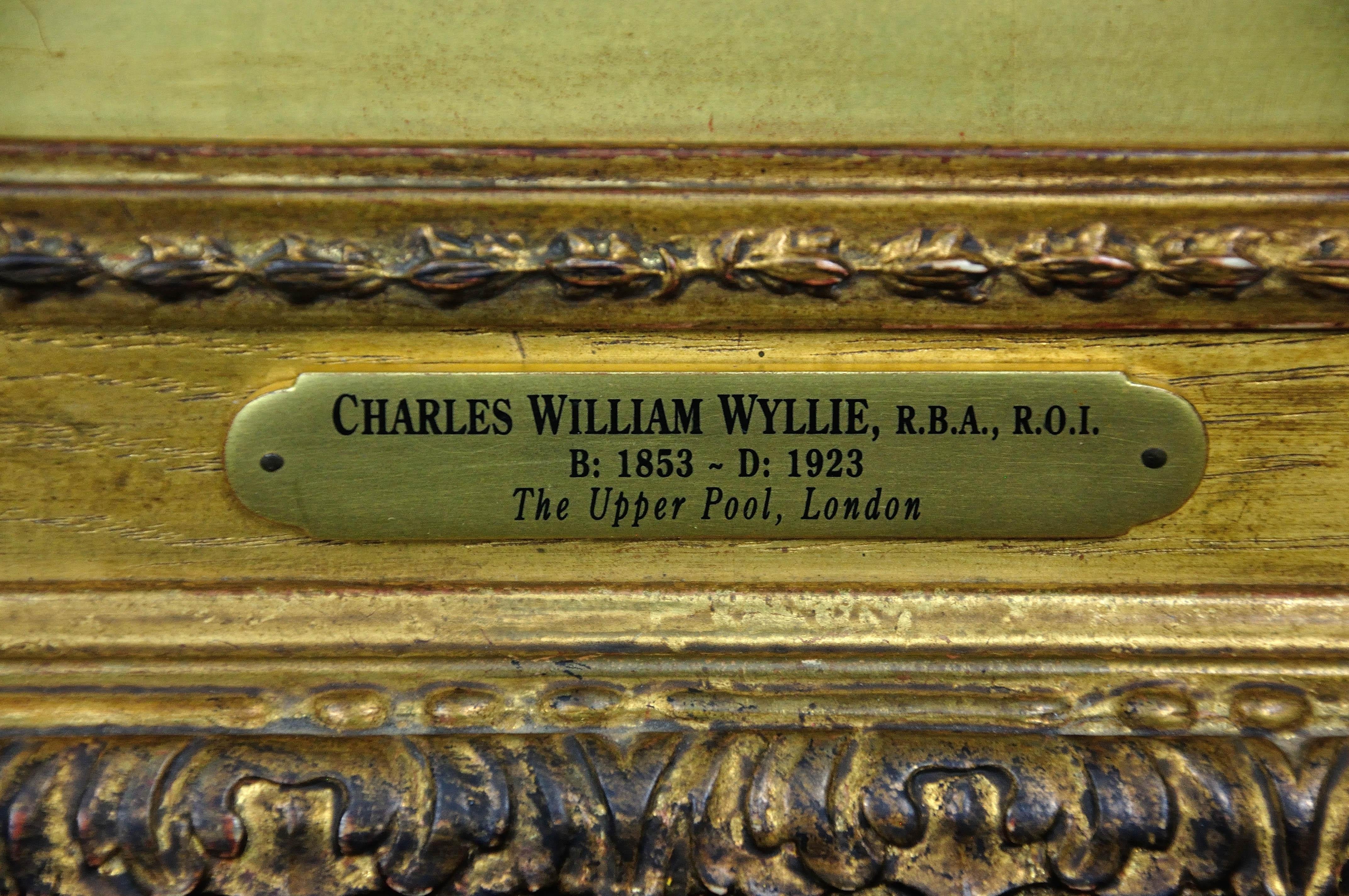 Charles William Wyllie - The Upper Pool of London. River Thames ...