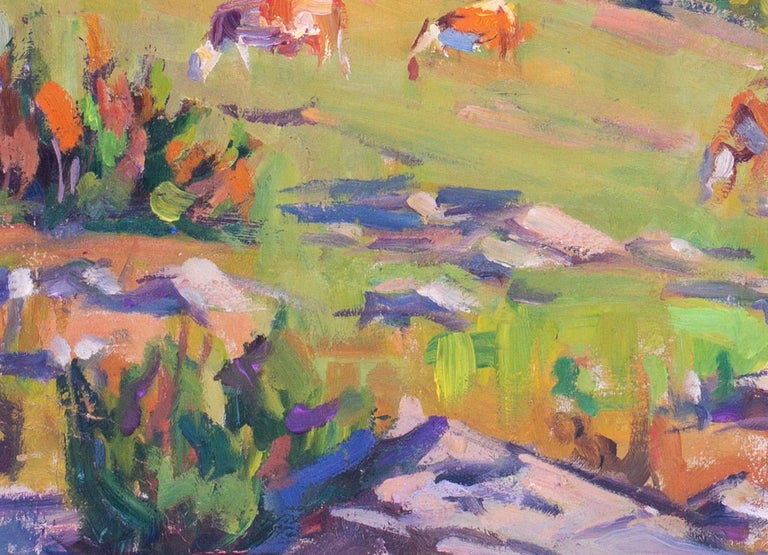 Charles Wittmann - French Post Impressionist oil painting of cows ...