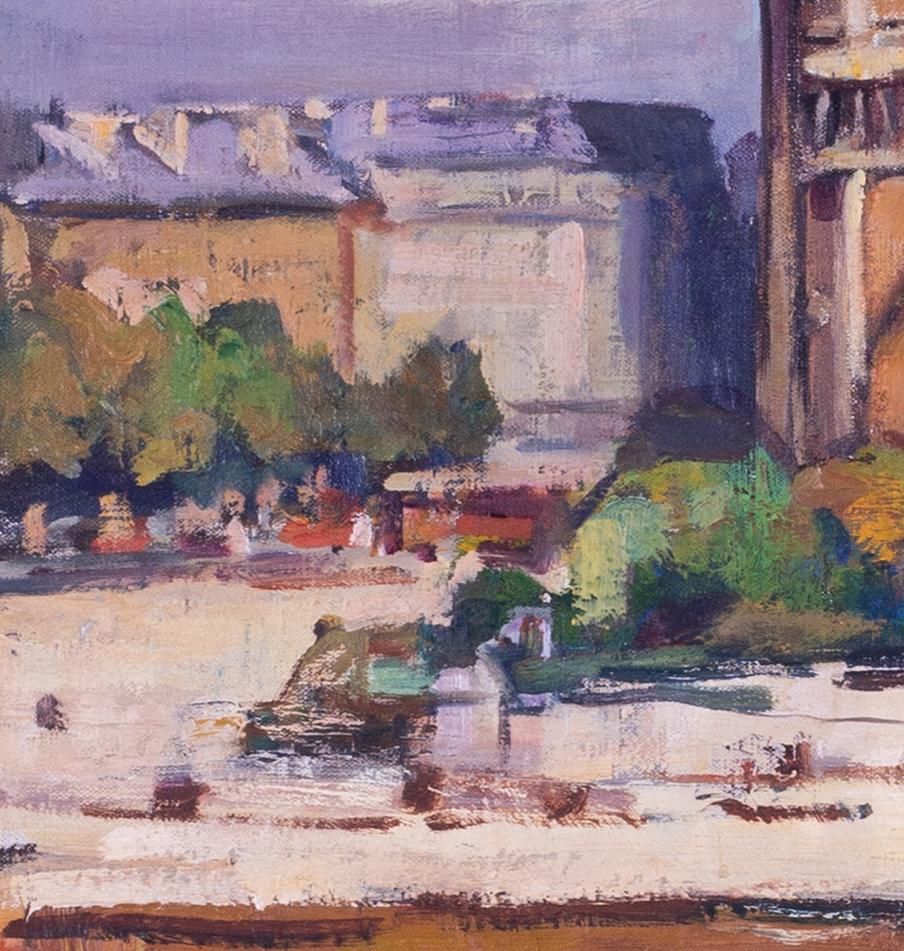 Charles Wittmann - Post impressionist scene of Notre Dame, Paris by ...