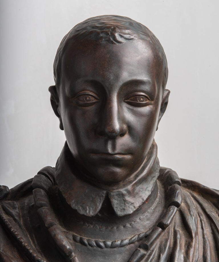 Charles X Bronzed Iron Museum Copy Bust, circa 19th Century For Sale at ...