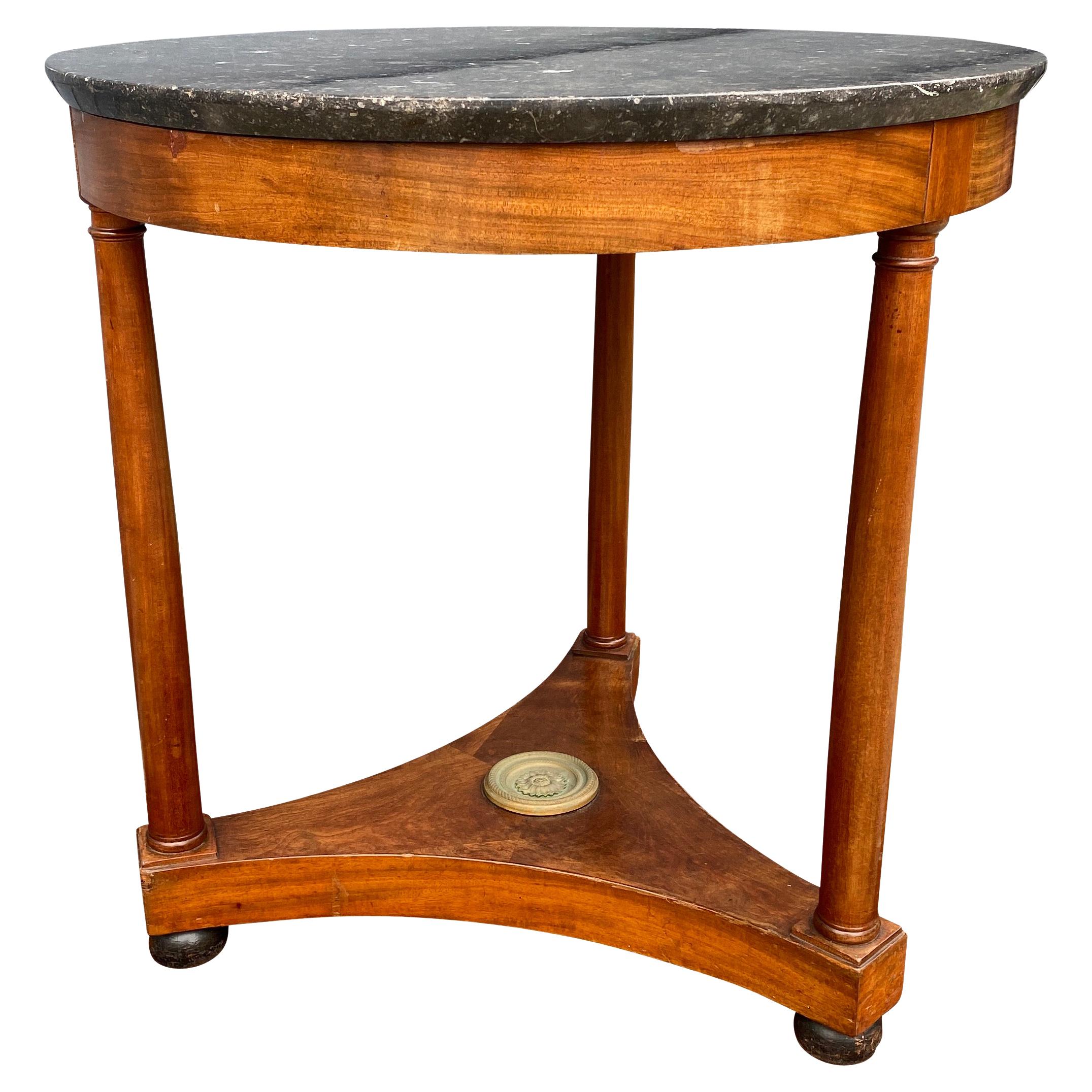 Charles X Mahogany Center Table at 1stDibs