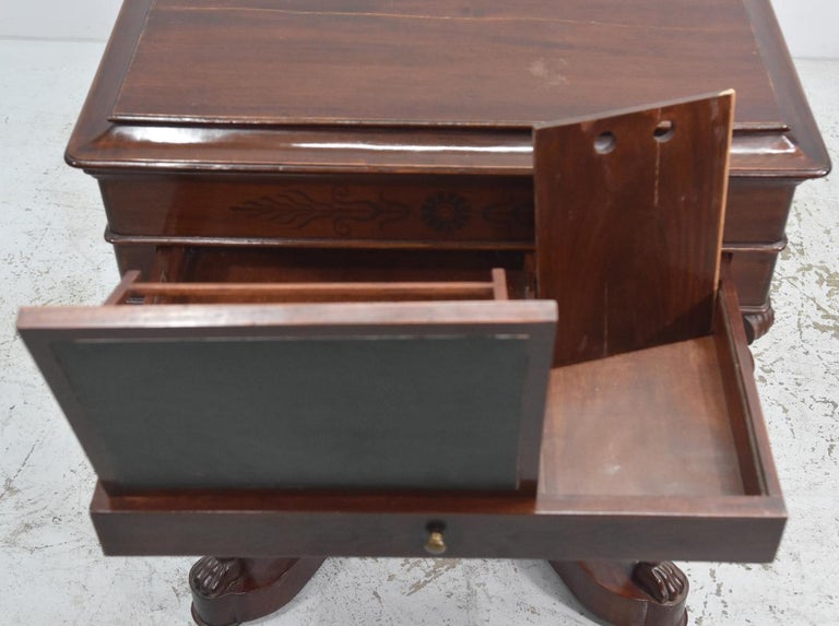 Charles X Style Writing Dressing Table with Swans For Sale at 1stDibs