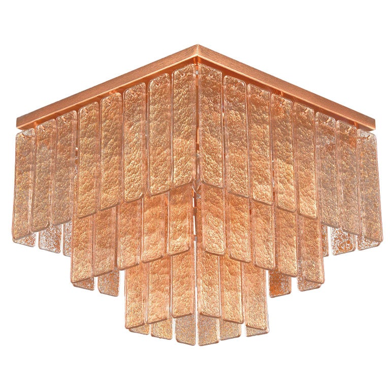 Ceiling Light Copper Glass Listels Copper Fixture Charleston by ...