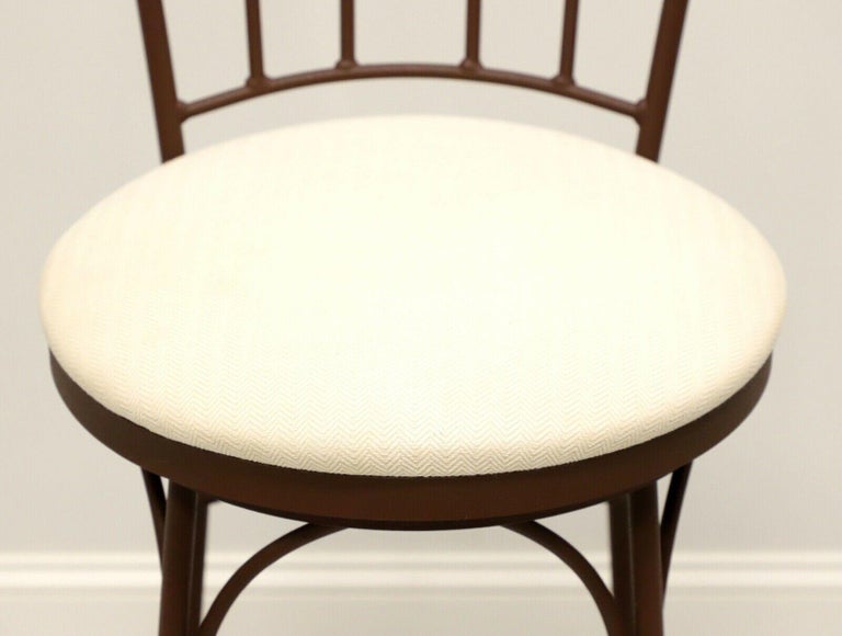 CHARLESTON FORGE Wrought Iron Shaker Arch Bar Height Swivel Stools ...