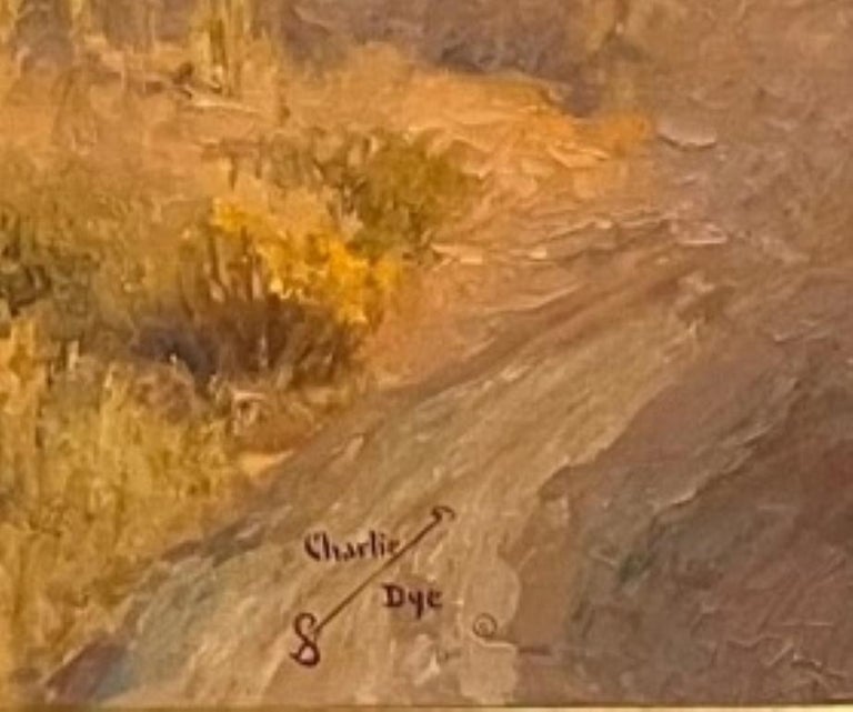 Charlie Dye - 'Mustang Ballet' Oil on Linen, Signed “Charlie Dye” with ...