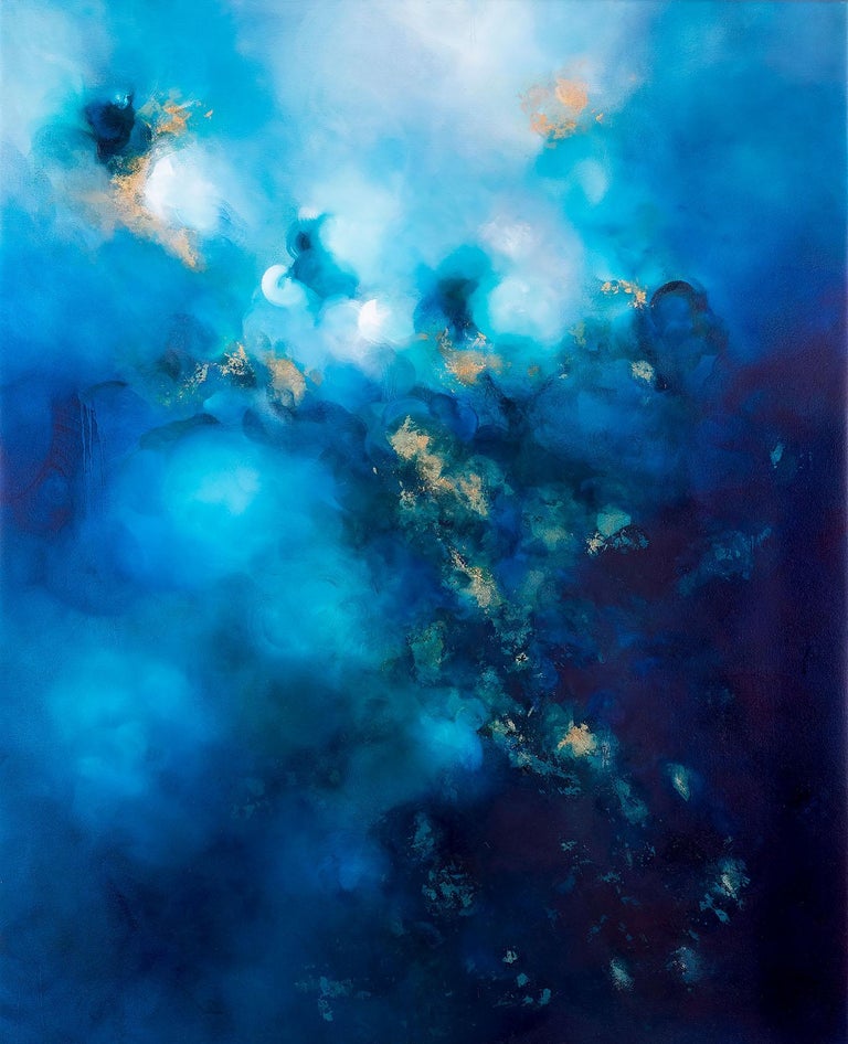 Charlotte Aiken - Opalescence - Charlotte Aiken, Abstract, gold leaf ...