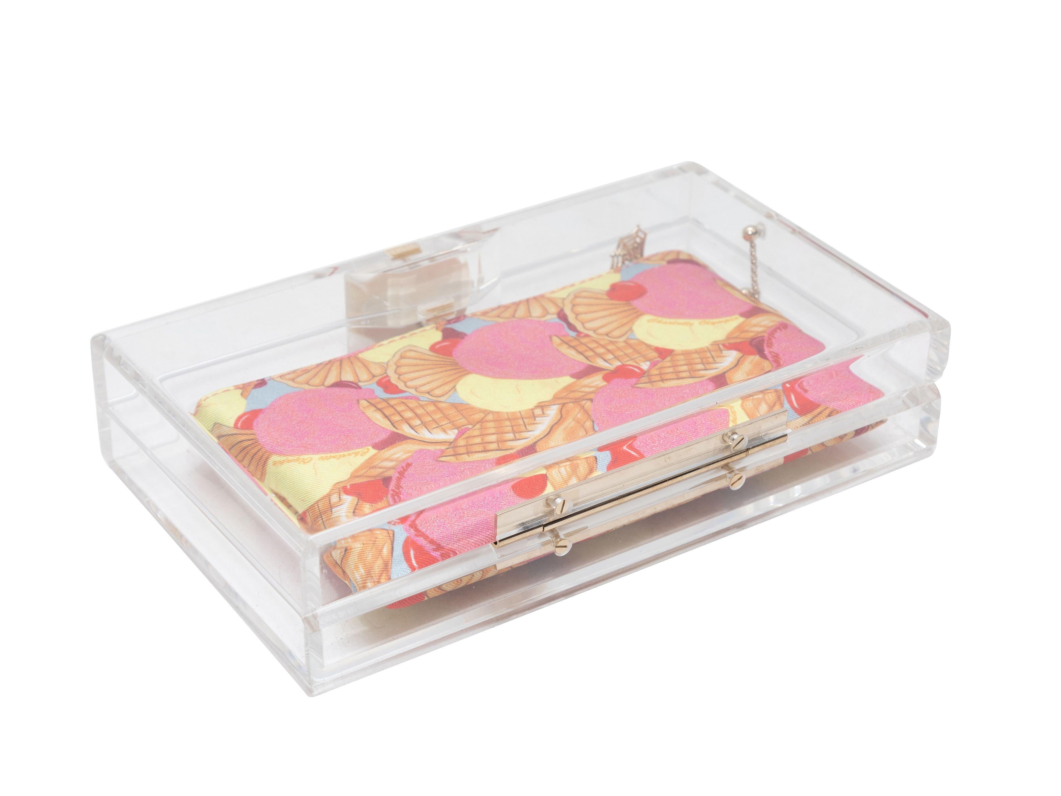 Charlotte Olympia Clear Acrylic Box Clutch For Sale at 1stDibs ...