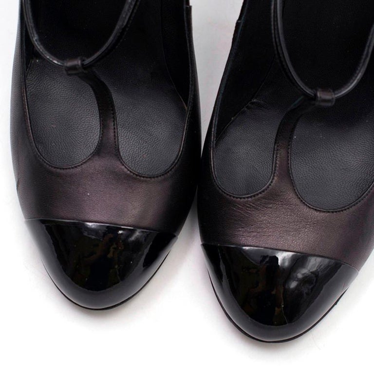 Charlotte Olympia Leather and Perspex Pumps 37.5 For Sale at 1stDibs