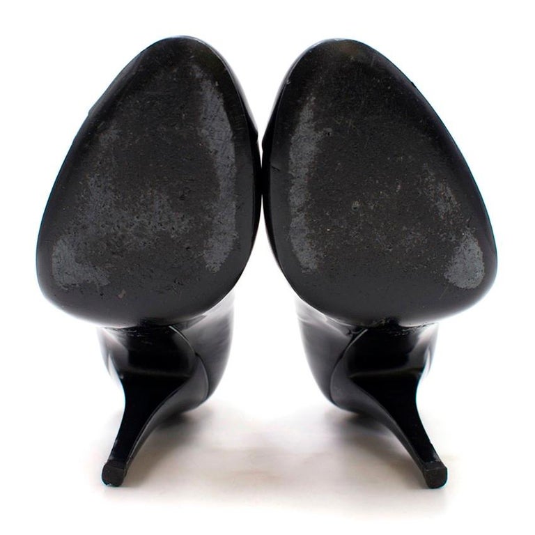 Charlotte Olympia Leather and Perspex Pumps 37.5 For Sale at 1stDibs