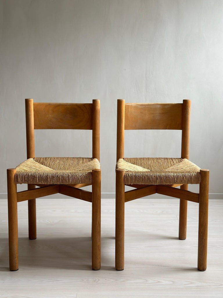 Charlotte Perriand '1903-1999' Pair of "Meribel" Chairs, France, circa ...