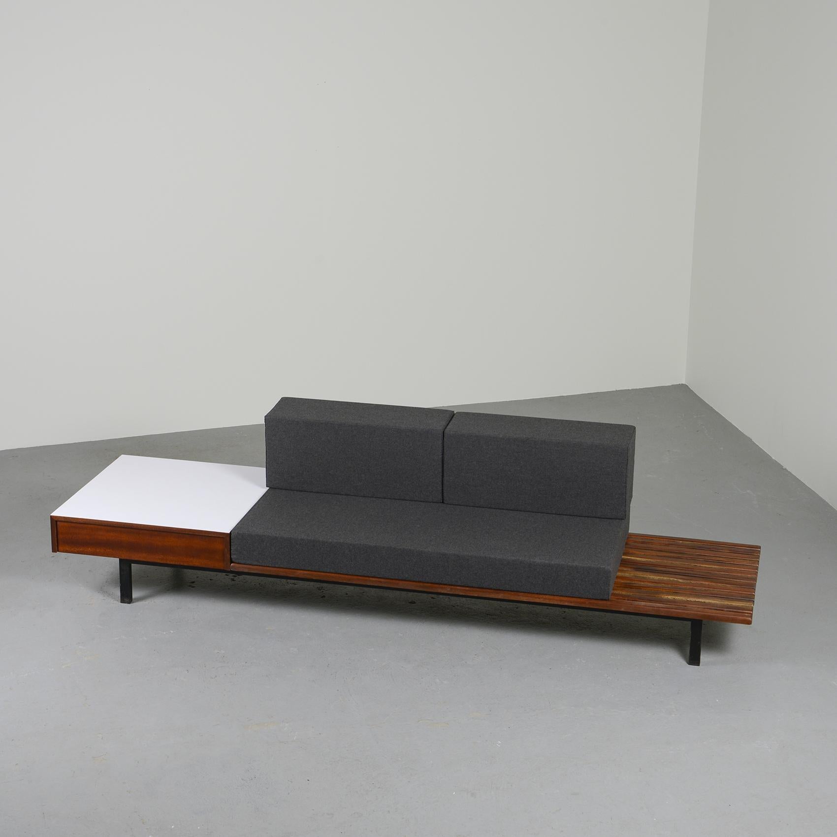 Charlotte Perriand Cansado Ash Bench with Drawer Steph Simon For Sale ...