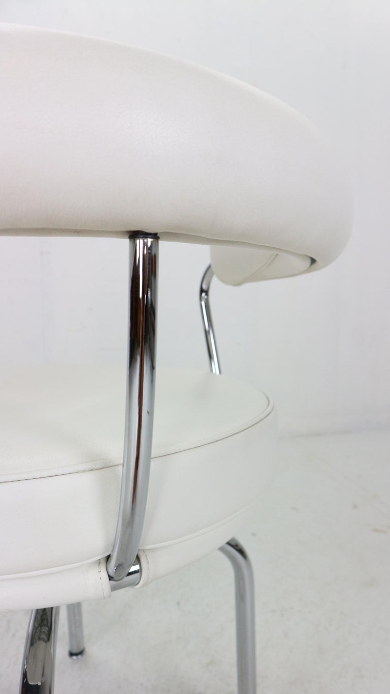 Charlotte Perriand, Le Corbusier “LC7” Swivel Chair for Cassina, 1927 ...
