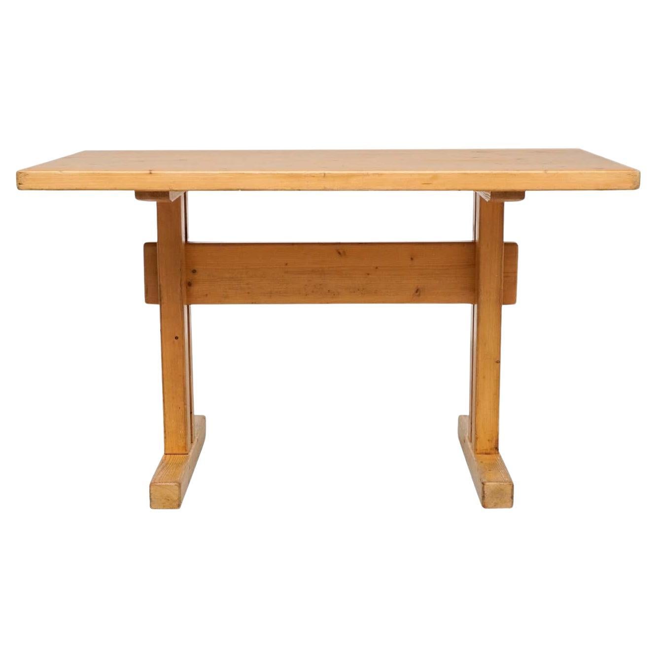 Charlotte Perriand, Mid-Century Modern, Wood Metal Cansado Table, circa ...