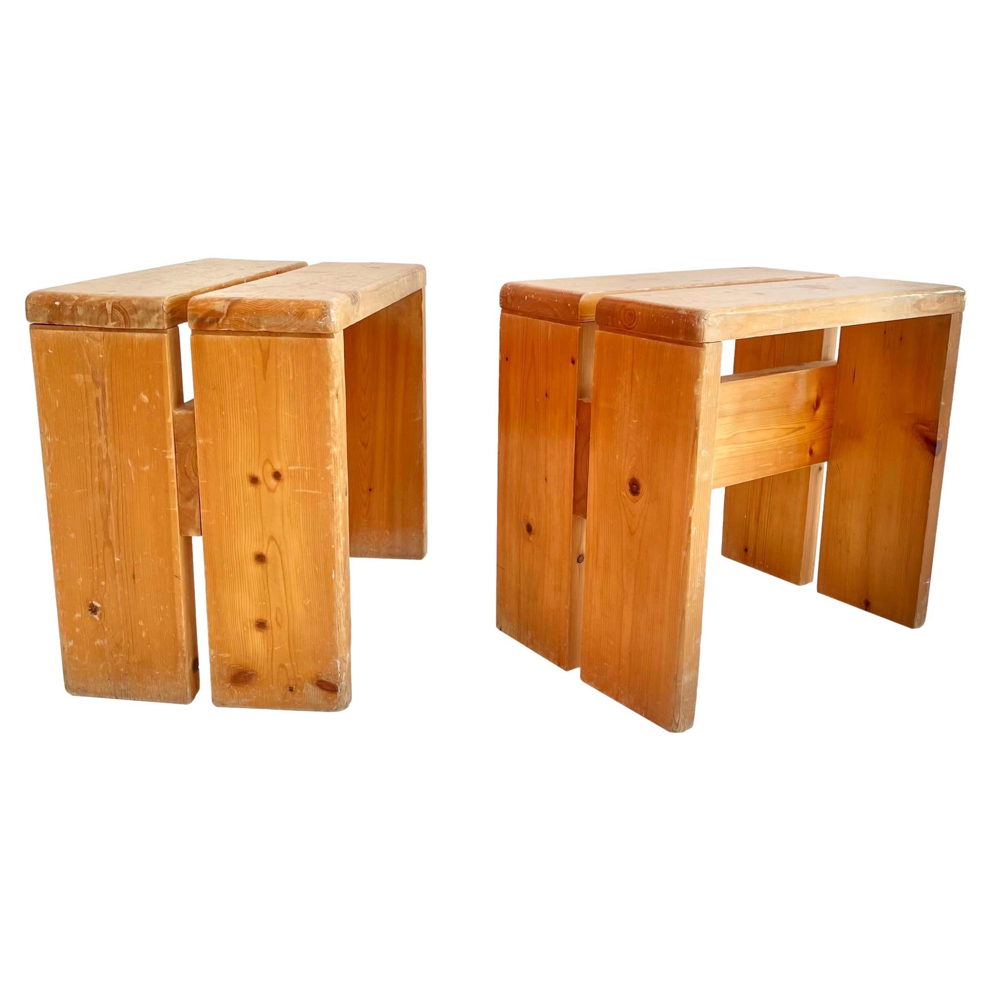 Charlotte Perriand Bar Stools for Les Arcs, 1960 at 1stDibs