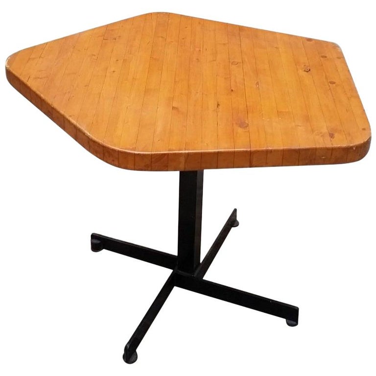 Charlotte Perriand's Pentagonal Table, Les Arcs, circa 1970 at 1stDibs
