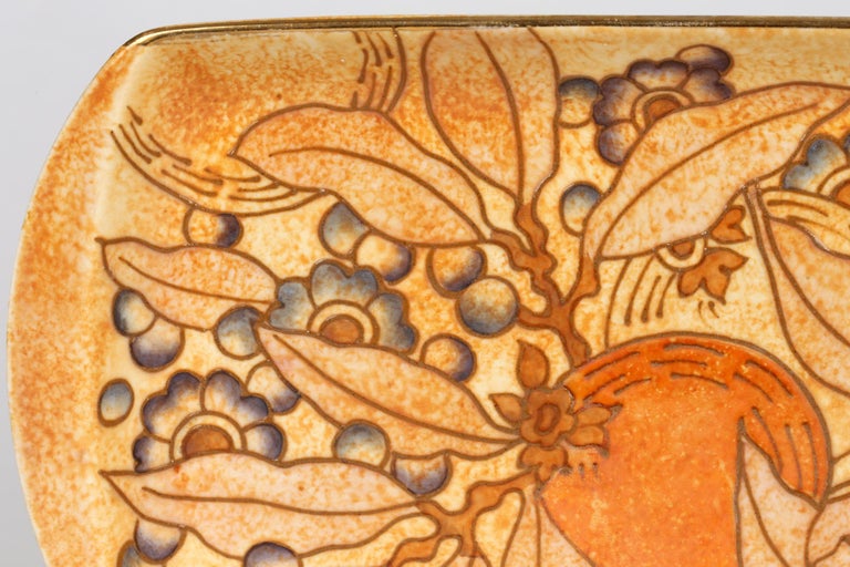 Charlotte Rhead Art Deco Bursley Ware Arabesque Pattern Pottery Tray at ...