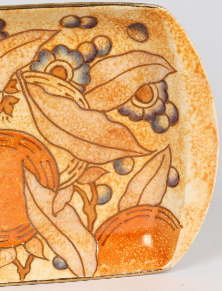 Charlotte Rhead Art Deco Bursley Ware Arabesque Pattern Pottery Tray at ...