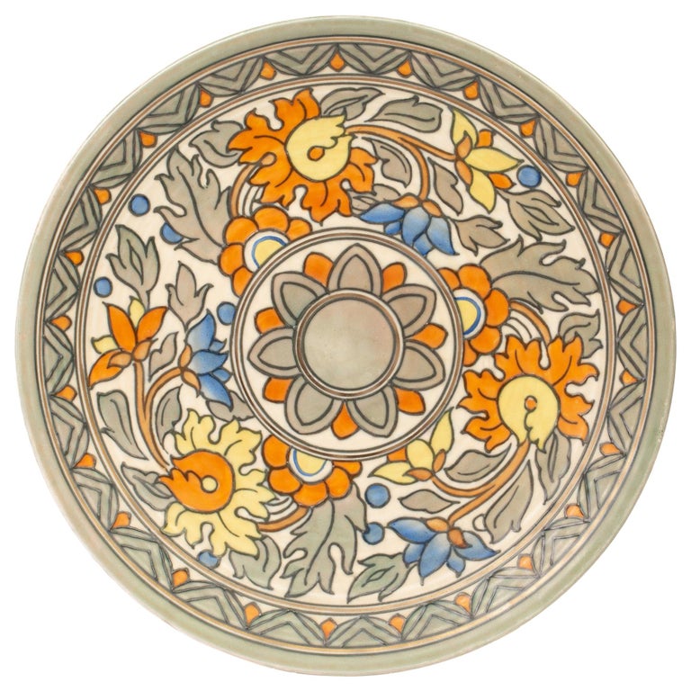 Charlotte Rhead Art Deco Crown Ducal Floral Tubelined Art Pottery ...