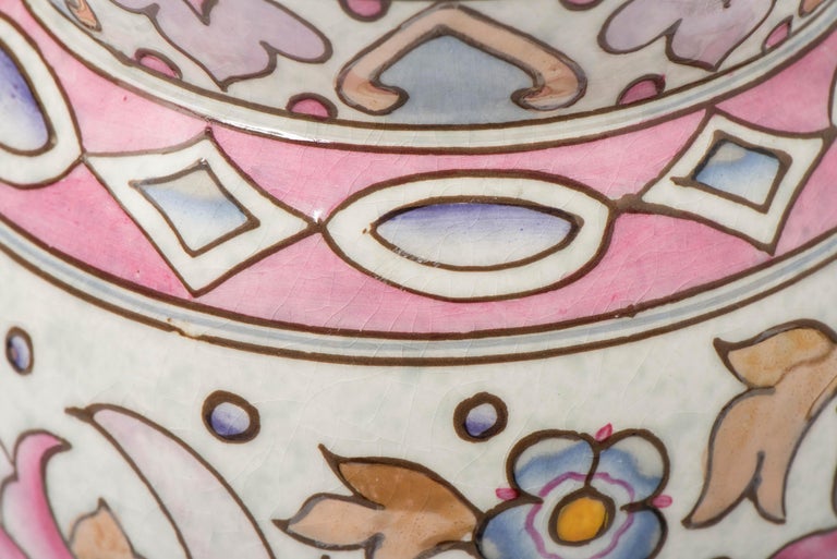 Charlotte Rhead Pottery Vase with Flowers, England, circa 1920 For Sale ...