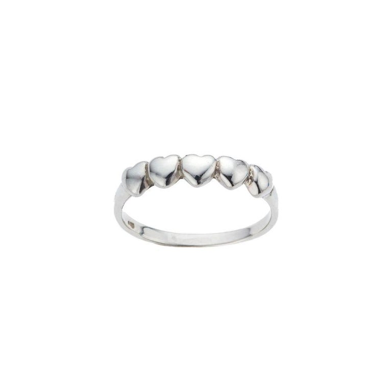 Customizable Charmed by Cause Multi Heart Band Ring Yellow Gold For ...